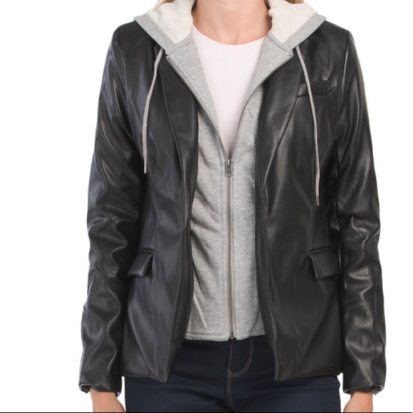 Rachel Zoe | Jackets & Coats | Rachel Zoeleather Twofer Jacket | Poshmark